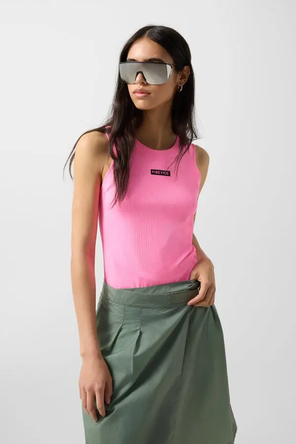 Bogner Ribbed Knit Top - Pink