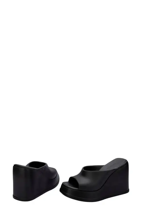 Melissa Platform Wedge Sandal - Black
