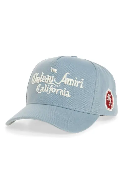 Amiri Chateau Baseball Cap - Steel