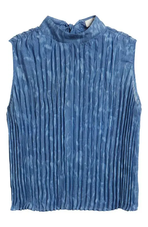 CLOTH & STONE Pleated Sleeveless Top