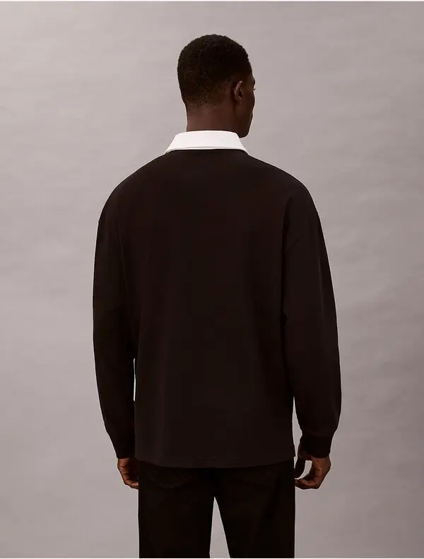 Calvin Klein Varsity Logo Graphic Polo Shirt