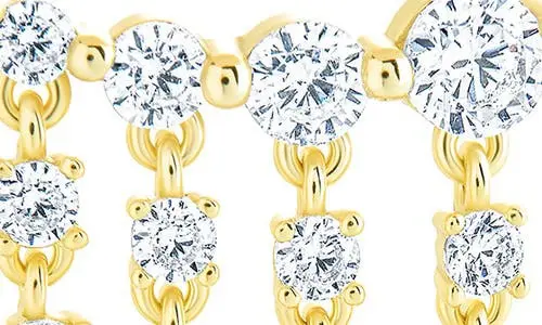 Sterling Forever Adrian Cubic Zirconia Drop Earrings - Gold