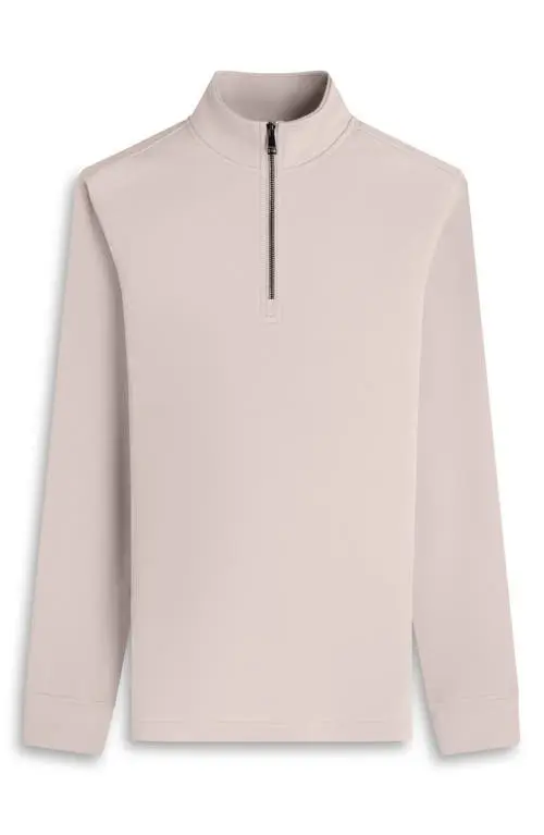 Bugatchi Quarter-zip Soft Touch Sweatshirt - Almond