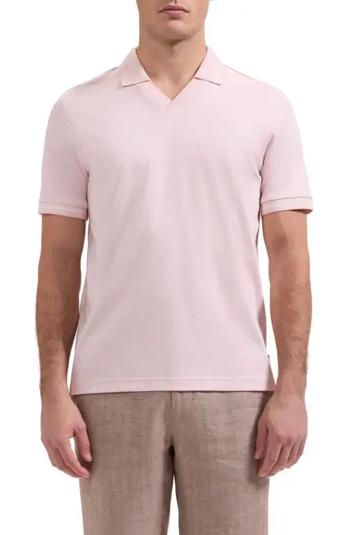 Bugatchi Pima Cotton Johnny Collar Polo - Primerose