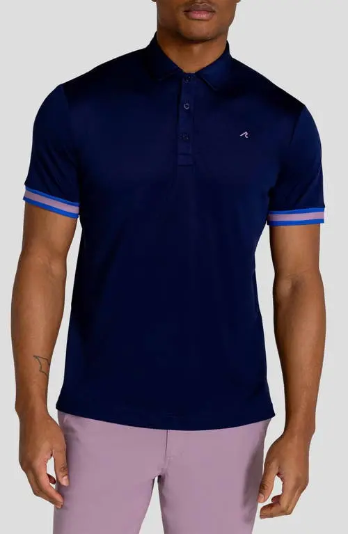 REDVANLY Cromac Piqué Polo - Midnight Navy