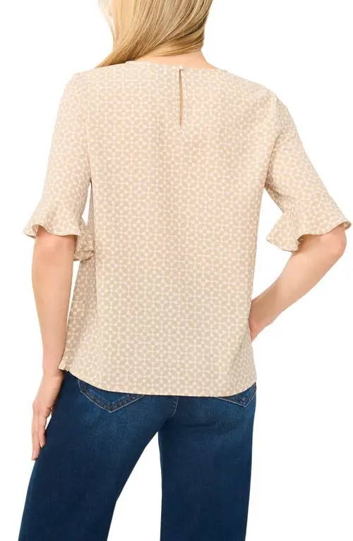 CECE DUPRAZ Ruffle Cuff Top - Birch