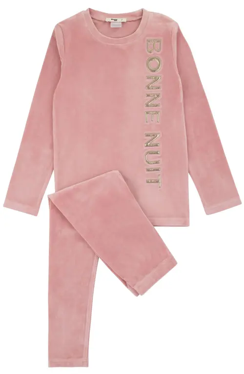 NOGGIWEAR Velour Loungewear Set - Pink