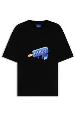 Hugo Cotton-jersey T-shirt With Ice-lolly Artwork