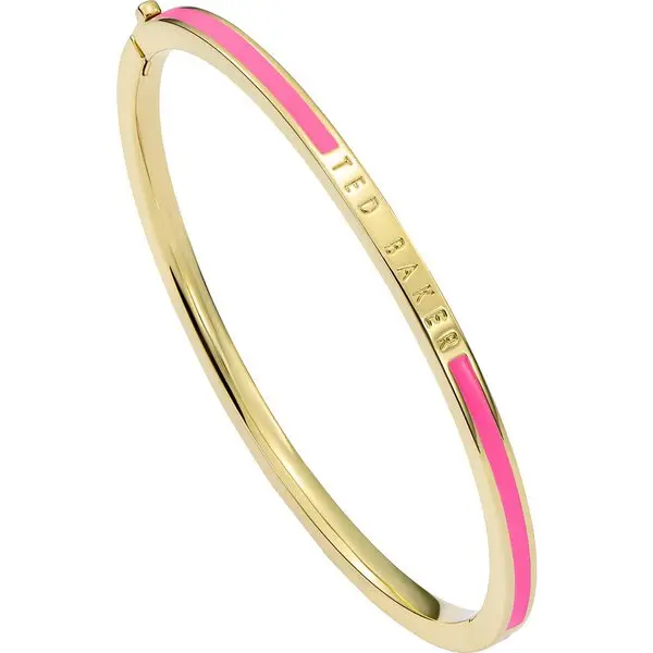 Ted Baker London Classic Color Hinge Bracelet - Gold/pink