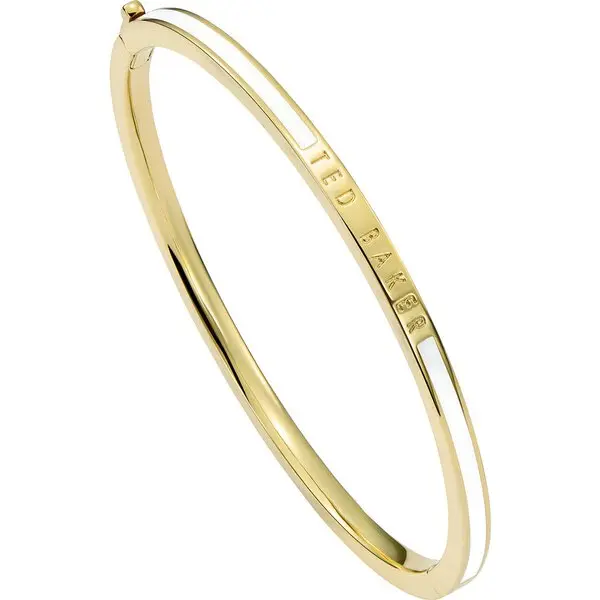 Ted Baker London Classic Color Hinge Bracelet - Gold/white