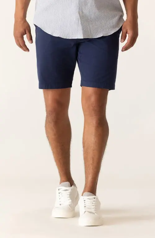DEKE Bermuda Flat Front Stretch Twill Shorts - Indigo