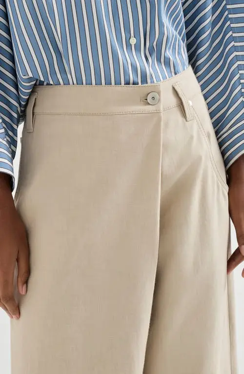 Brunello Cucinelli Loose Wrapped Trousers - Sand