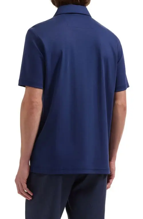 Bugatchi Three Button Performance Polo - Midnight