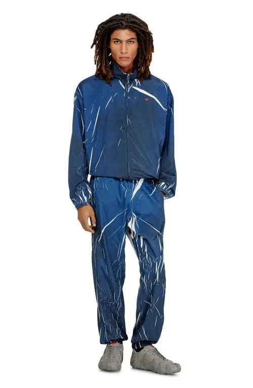 DIESEL® P-arelion-cjbc Trompe L'oeil Botched Denim Joggers