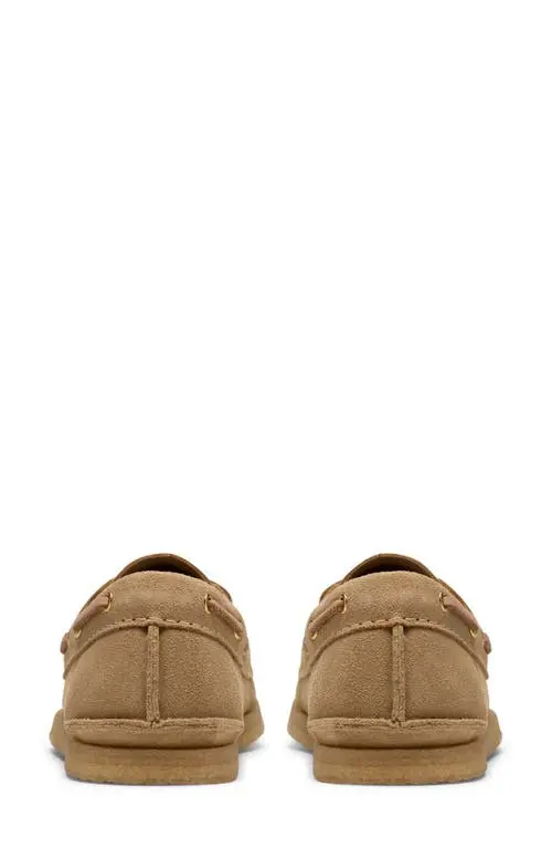 Clarks Godney Boat Moc Toe Loafer - Maple Suede
