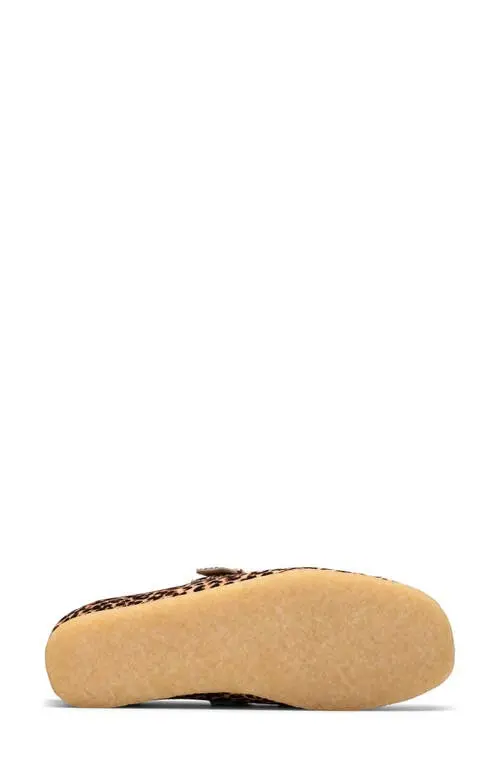 Clarks Wallabee Calf Hair Loafer - Leopard Print