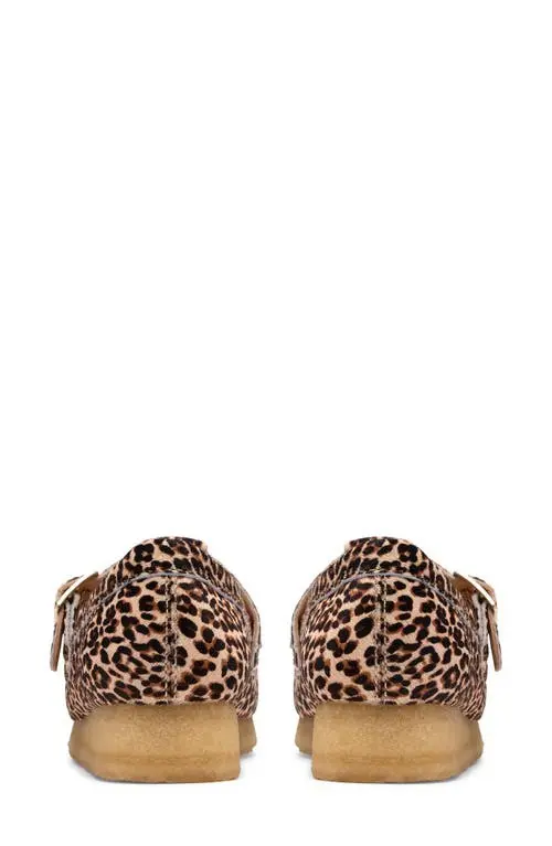 Clarks Wallabee Calf Hair Loafer - Leopard Print