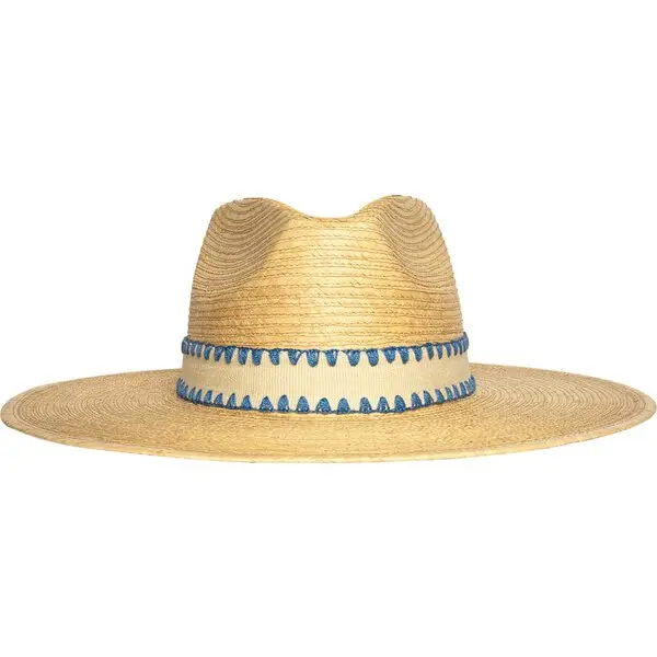 SUNSHINE TIENDA Carolina Palm Straw Sun Hat - Beige