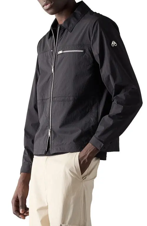 Moose Knuckles Topflight Water Repellent Shirt Jacket - Black