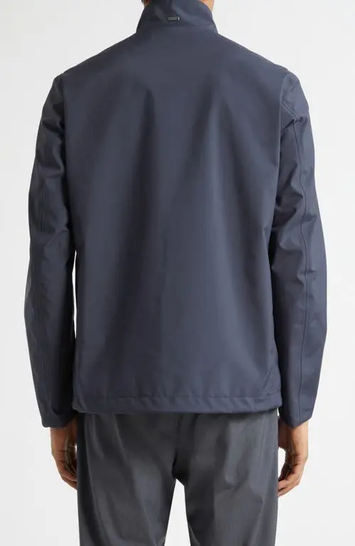 Herno Relaxed-fit Utility Jacket - Navy/camel