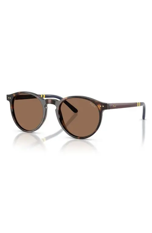 Polo Ralph Lauren 50mm Round Frame Sunglasses