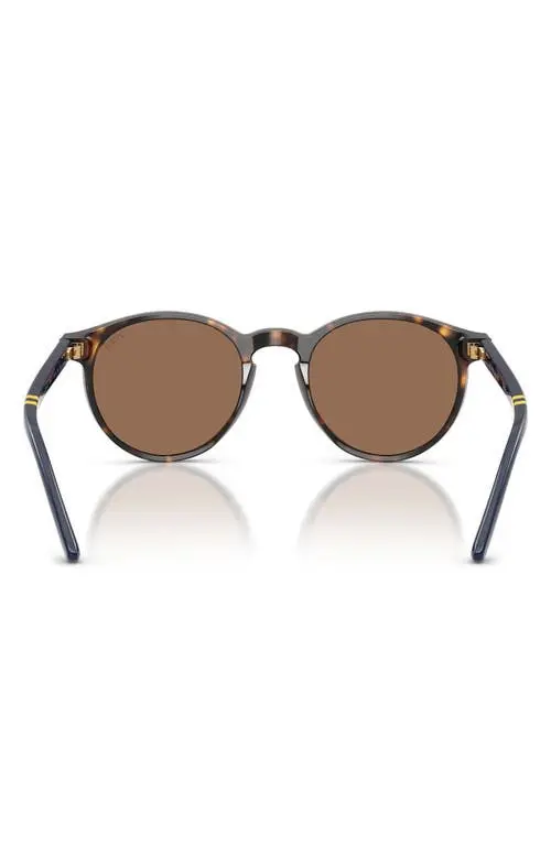 Polo Ralph Lauren 50mm Round Frame Sunglasses