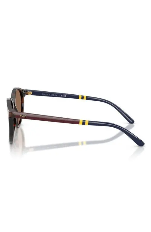 Polo Ralph Lauren 50mm Round Frame Sunglasses