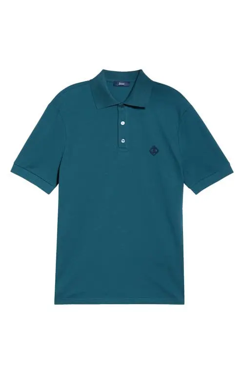 Herno Logo Embroidered Cotton Piqué Polo