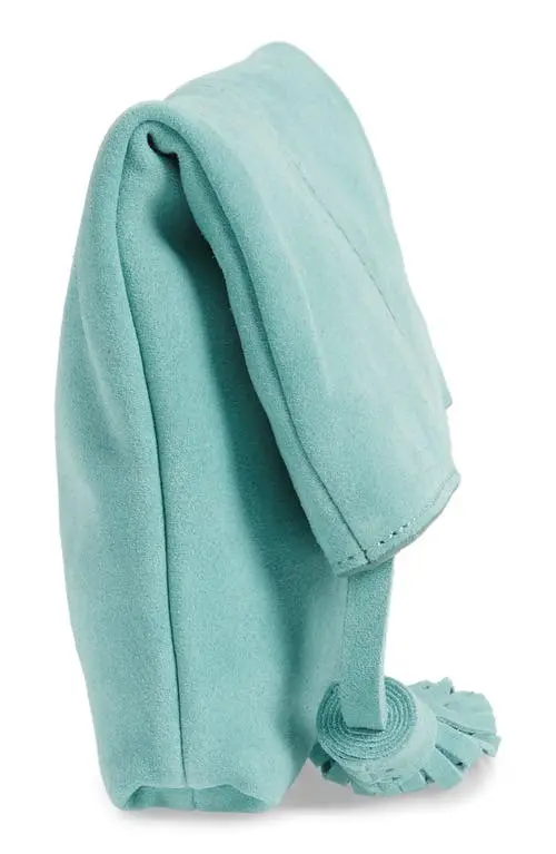 Leith Suede Fold-over Clutch