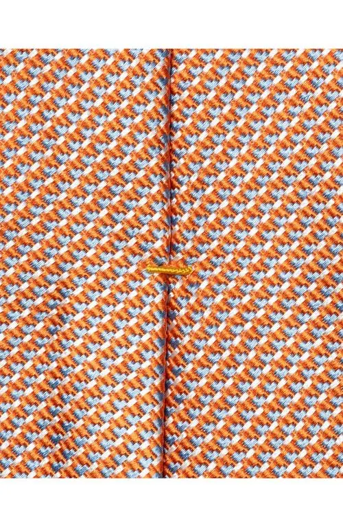 Eton Microdot Silk-cotton Neck Tie