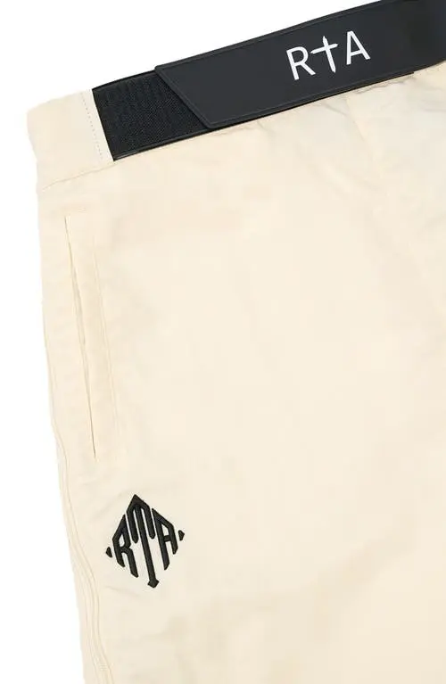 RtA Nixon Logo Track Pants - Raw Sand