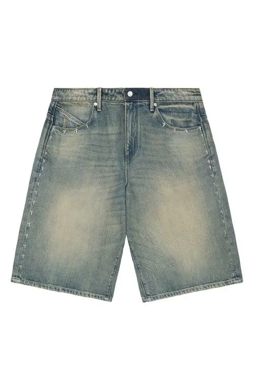 RtA Gustavo Oversize Denim Bermuda Shorts - Dawn Wave