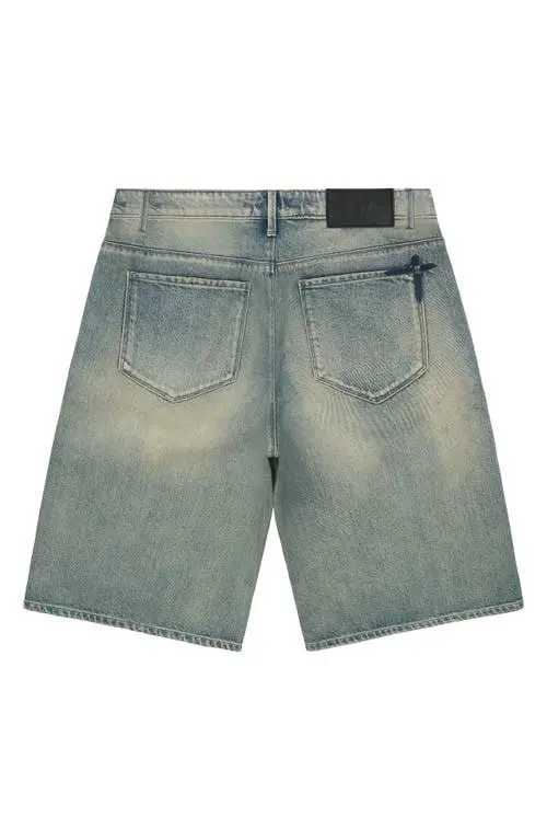 RtA Gustavo Oversize Denim Bermuda Shorts