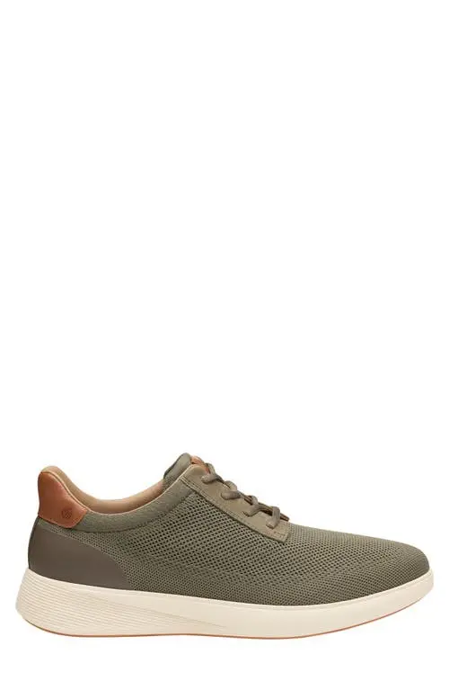 Johnston & Murphy Ackerson Knit Plain Toe Sneaker - Olive Knit