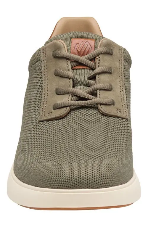 Johnston & Murphy Ackerson Knit Plain Toe Sneaker - Olive Knit