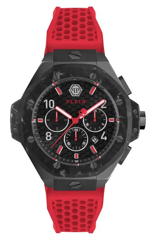 Philipp Plein Three-hand Quartz Chronograph Strap Watch - Black