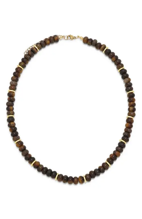 PETIT MOMENTS Elfie Stone Necklace - Tigers Eye