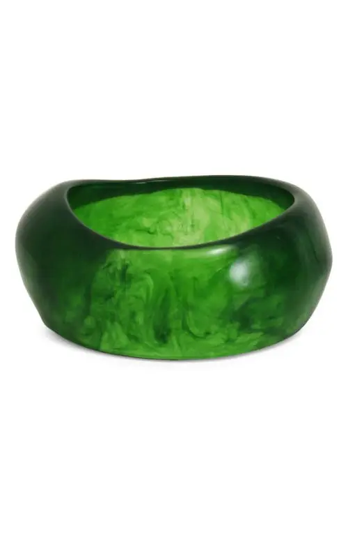 PETIT MOMENTS Resin Cuff Bracelet - Green