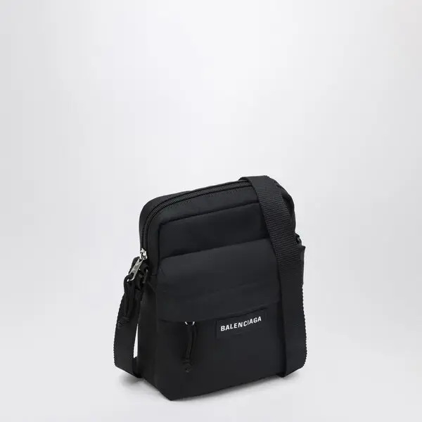 Balenciaga Explorer Nylon Shoulder Bag - Black
