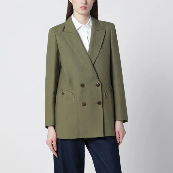 BLAZÉ MILANO Double-breasted Linen Jacket