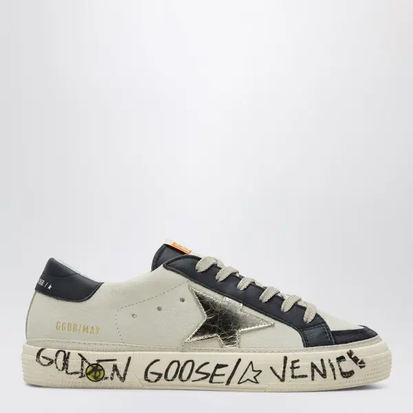 GOLDEN GOOSE May Leather Sneakers - White
