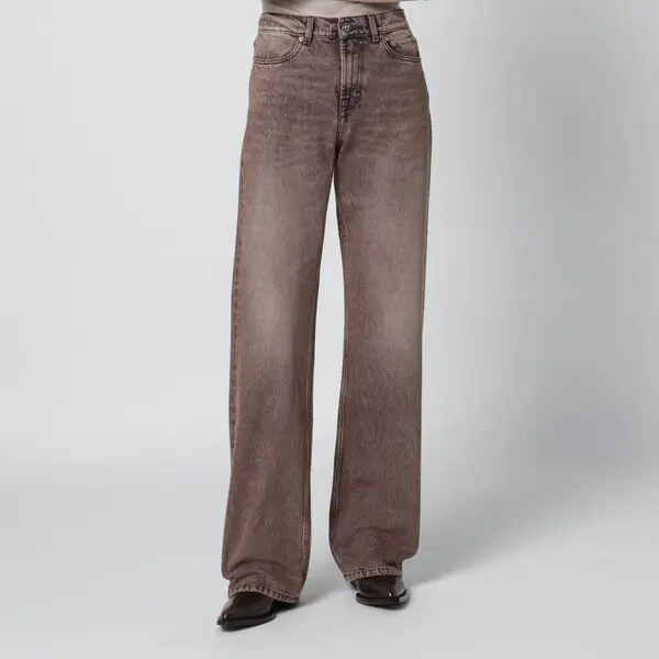 Our Legacy Wata Cut Jeans In Clay Breeze Wash - Brown