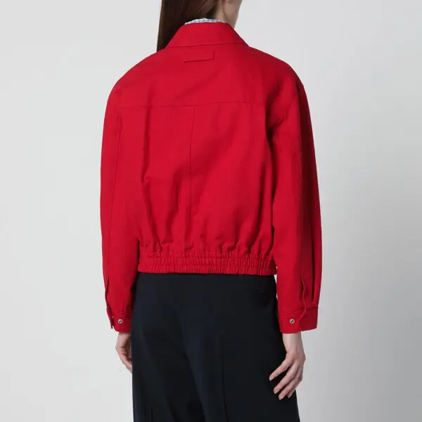 DUNST Cotton Zip-up Jacket - Red
