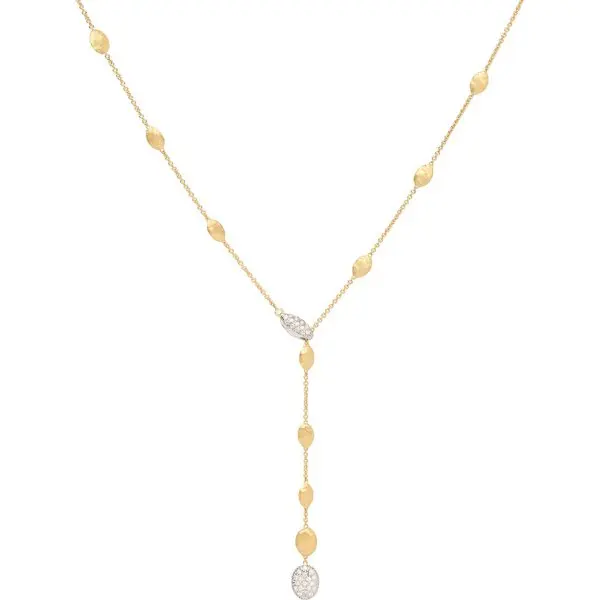 Marco Bicego Siviglia Diamond Y-necklace - 18k Yellow/white Gold