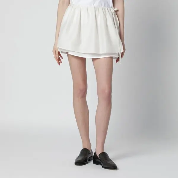 DUNST Mini Skirt With Overlapping Panel