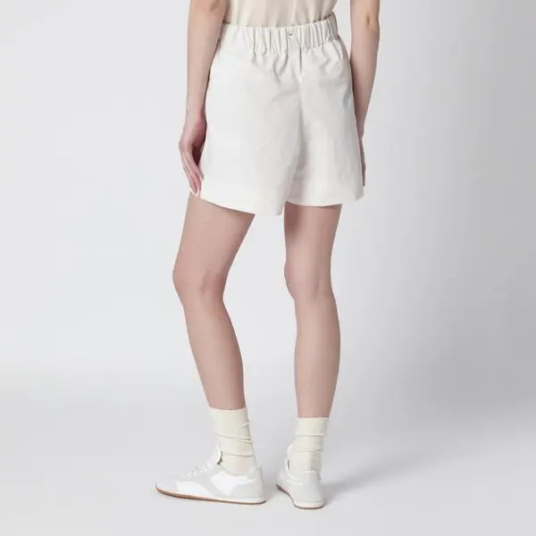 Moncler Technical Froissé Shorts - Beige