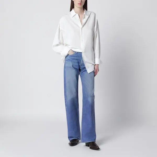 Our Legacy Wata Cut Jeans With Aurora Digital Print - Blue