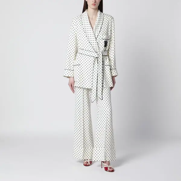 Valentino Garavani Polka Dot Print Trousers