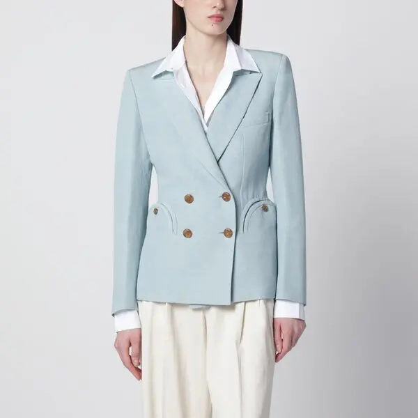 BLAZÉ MILANO Double-breasted Jacket - Light Blue