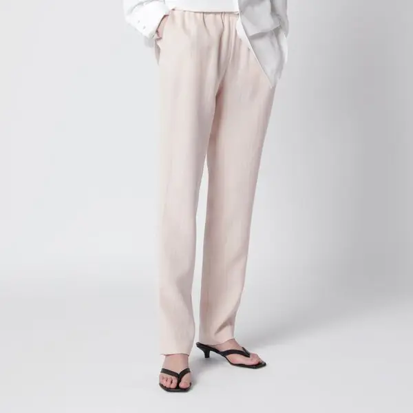 Loulou De Saison Light Wool-blend Trousers - Pink